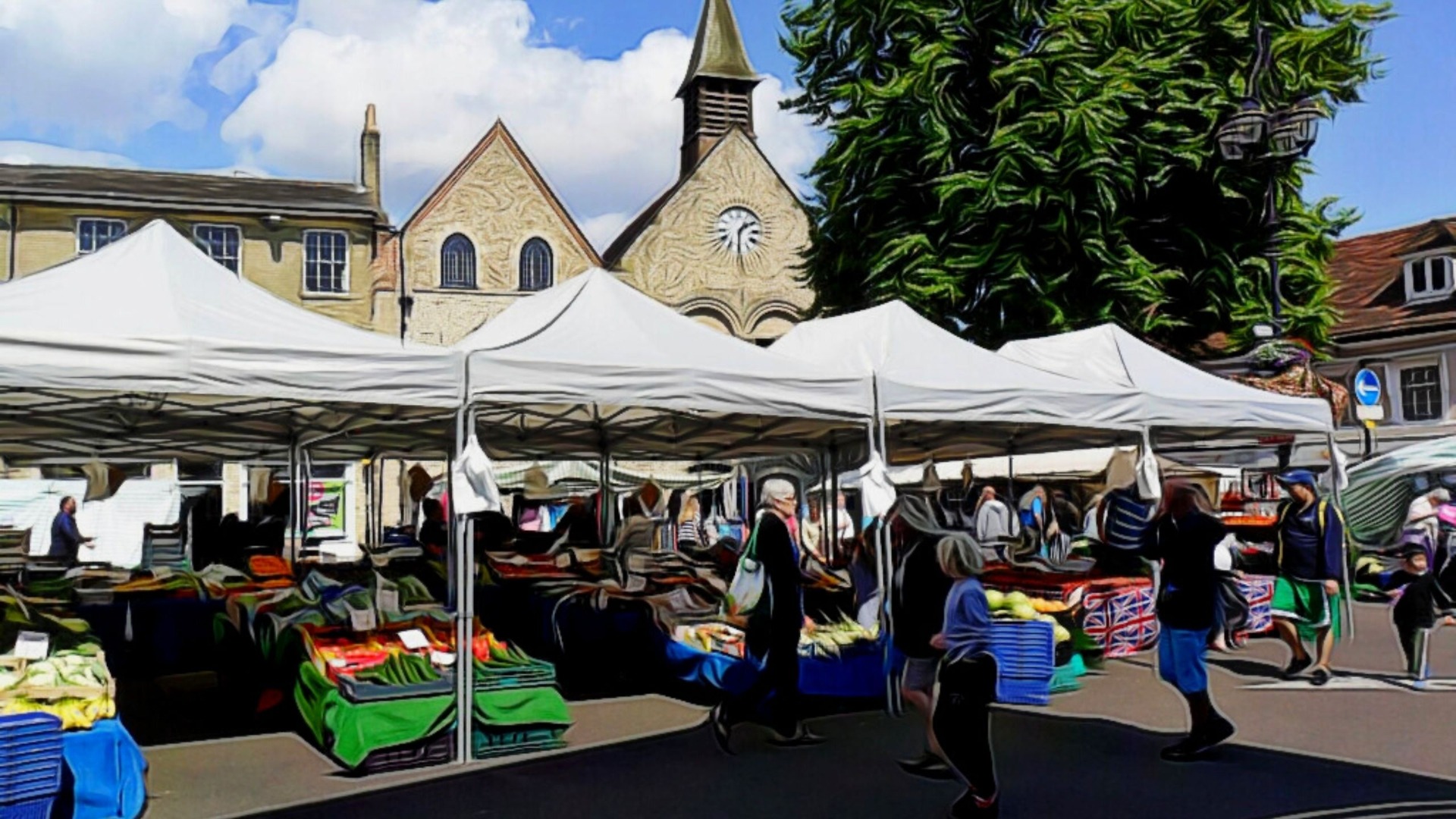 Buttermarket, Cornhill, Stalls and Shops – eXplore Bury St Edmunds!